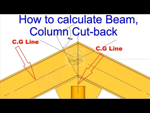 Beam, Column notch, cutback marking calculation Tutorials structural ...