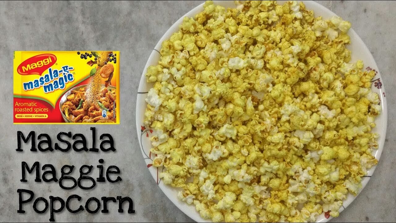 Masala Maggie Popcorn| Popcorn recipe with Maggie Masala | How to make ...
