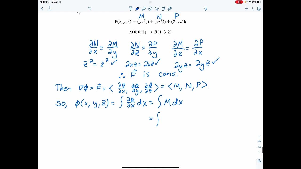 Calculus III - Unit 5 Section 3 - Line Integrals Through Conservative ...