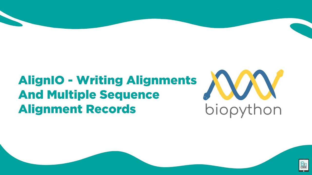 Bioinformatics: Alignio Writing Alignments And Multiple Sequence ...