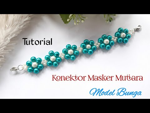 Konektor Masker Mutiara Bentuk Bunga | How to Make Mask Extender for Hijab