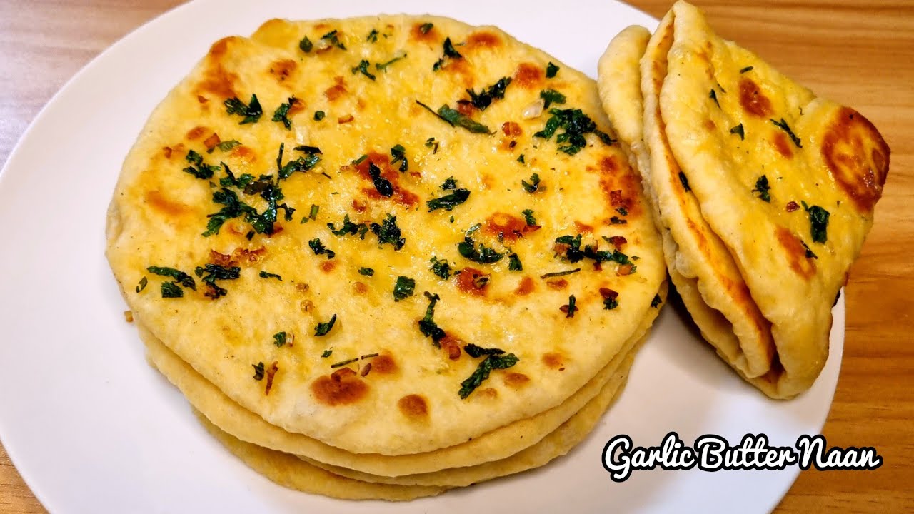 Super Soft Garlic Butter Naan With Yeast! - YouTube