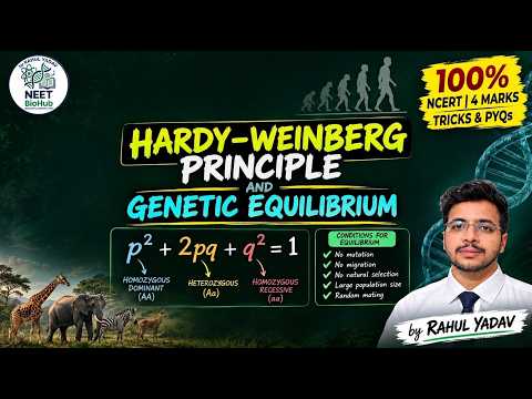 Evolution Class 12 Biology | Part 4 | Hardy-Weinberg Principle & Genetic Equilibrium | NEET 2027
