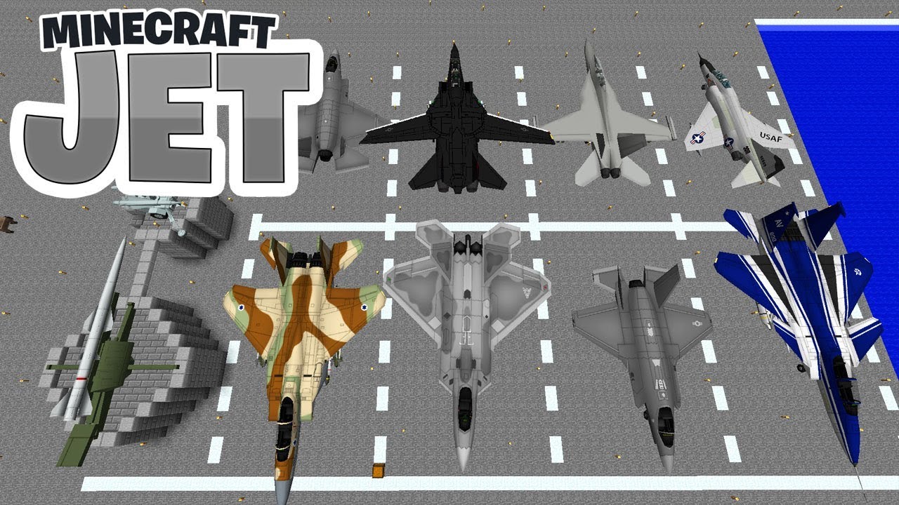 Minecraft Fighter Jet Minecraft Fighter Jet F 16(Tutorial) YouTube