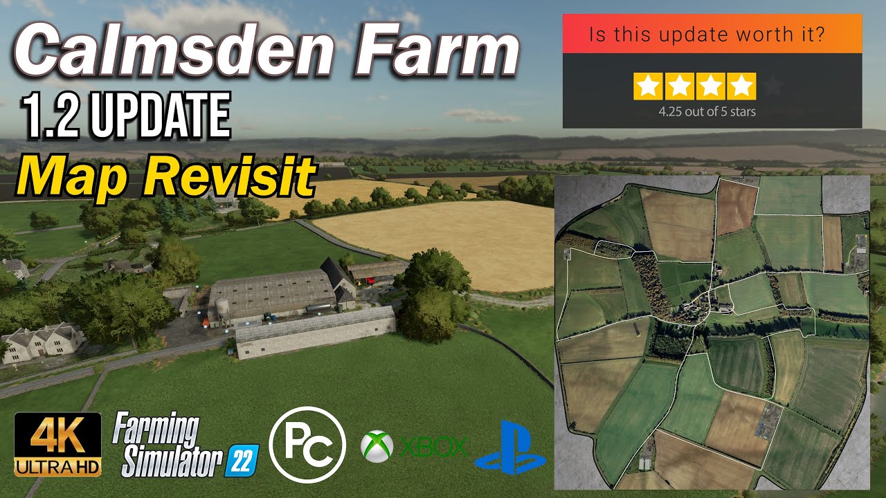 Calmsden 1.2 Update | Map Revisit | Farming Simulator 22 - YouTube
