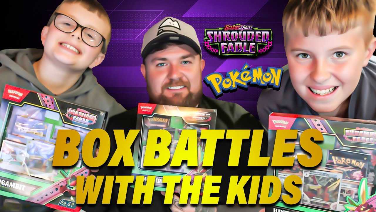 Shrouded Fable Box Battle With The Kids - Pokémon TCG - YouTube