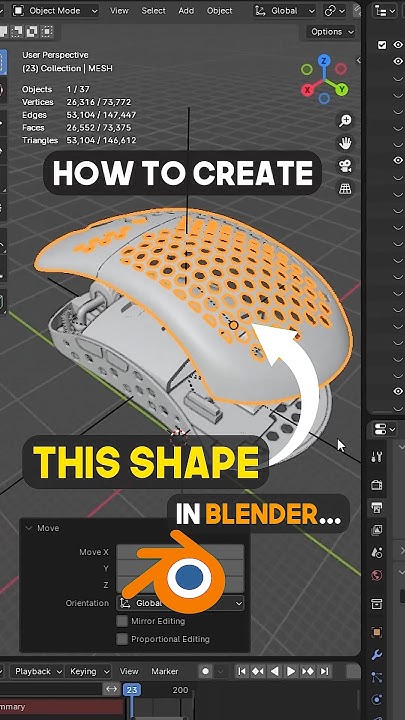 How to create THIS Shape in #blender #blendertutorial #blendertricks #3dtutorial #3dmodeling ...