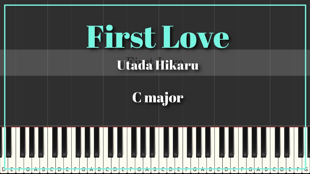 First Love | Utada Hikaru | Easy Piano C Major - YouTube