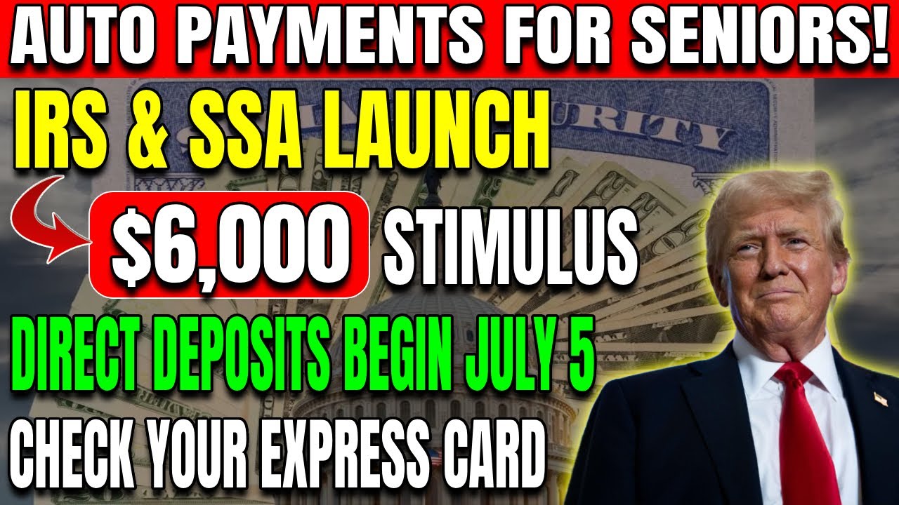 IRS & SSA Launch $6,000 Express Card Program for Retirees 60+ – Auto ...