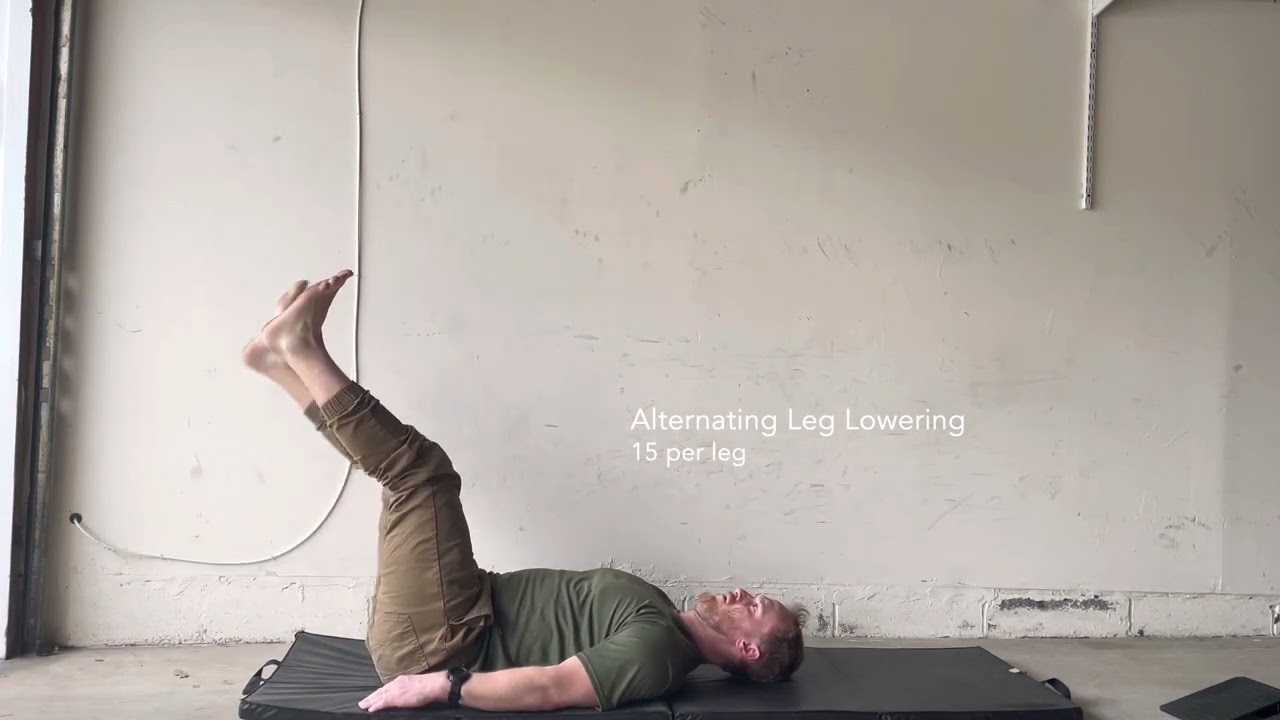 Alternating Leg Lowering - YouTube