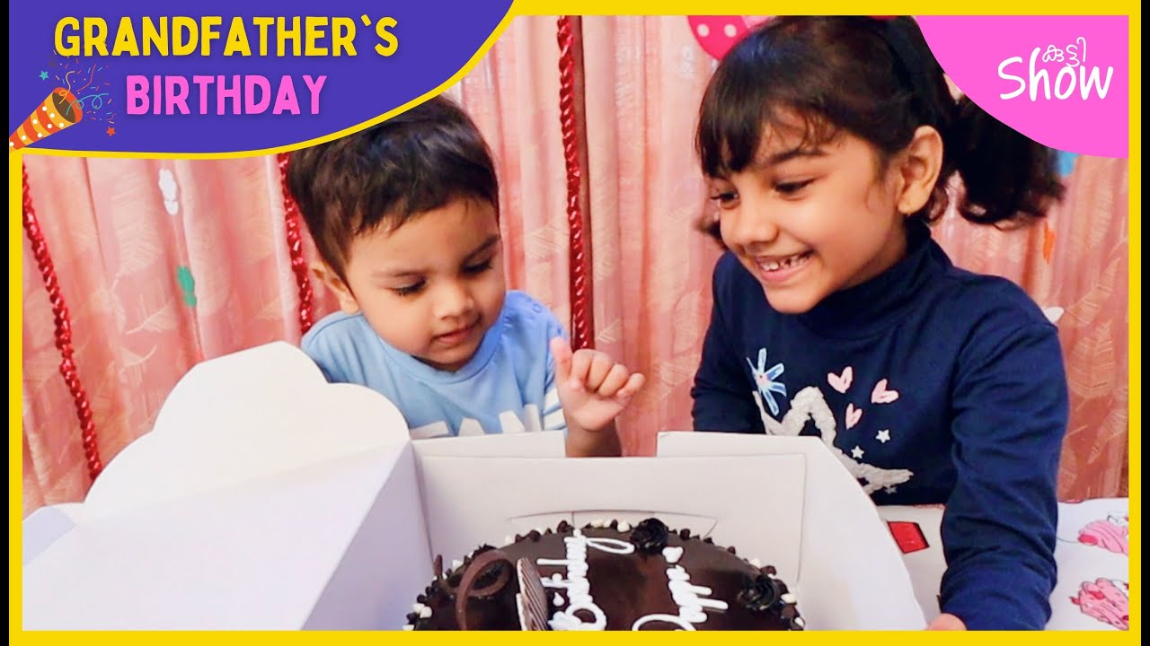 Eva & Joshua Celebrates Grandfather's Birthday at Home | Kutty Show ...