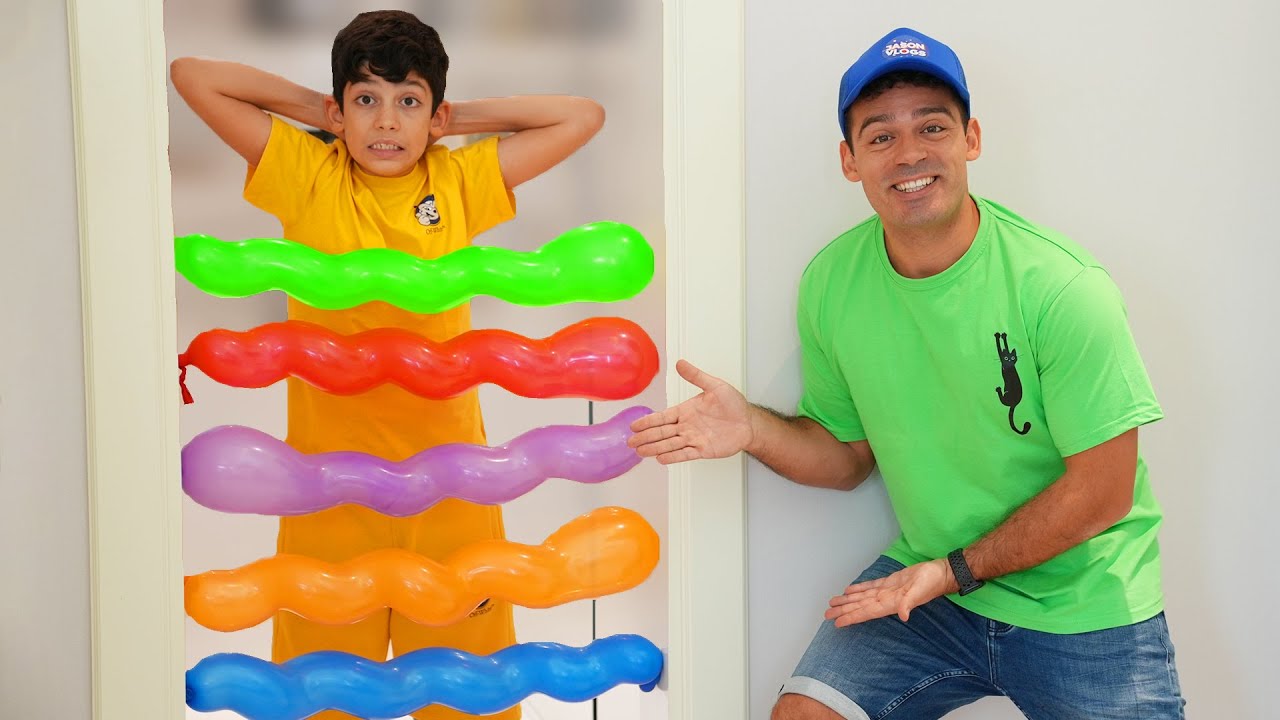 Jason and Alex Play with Balloons - YouTube