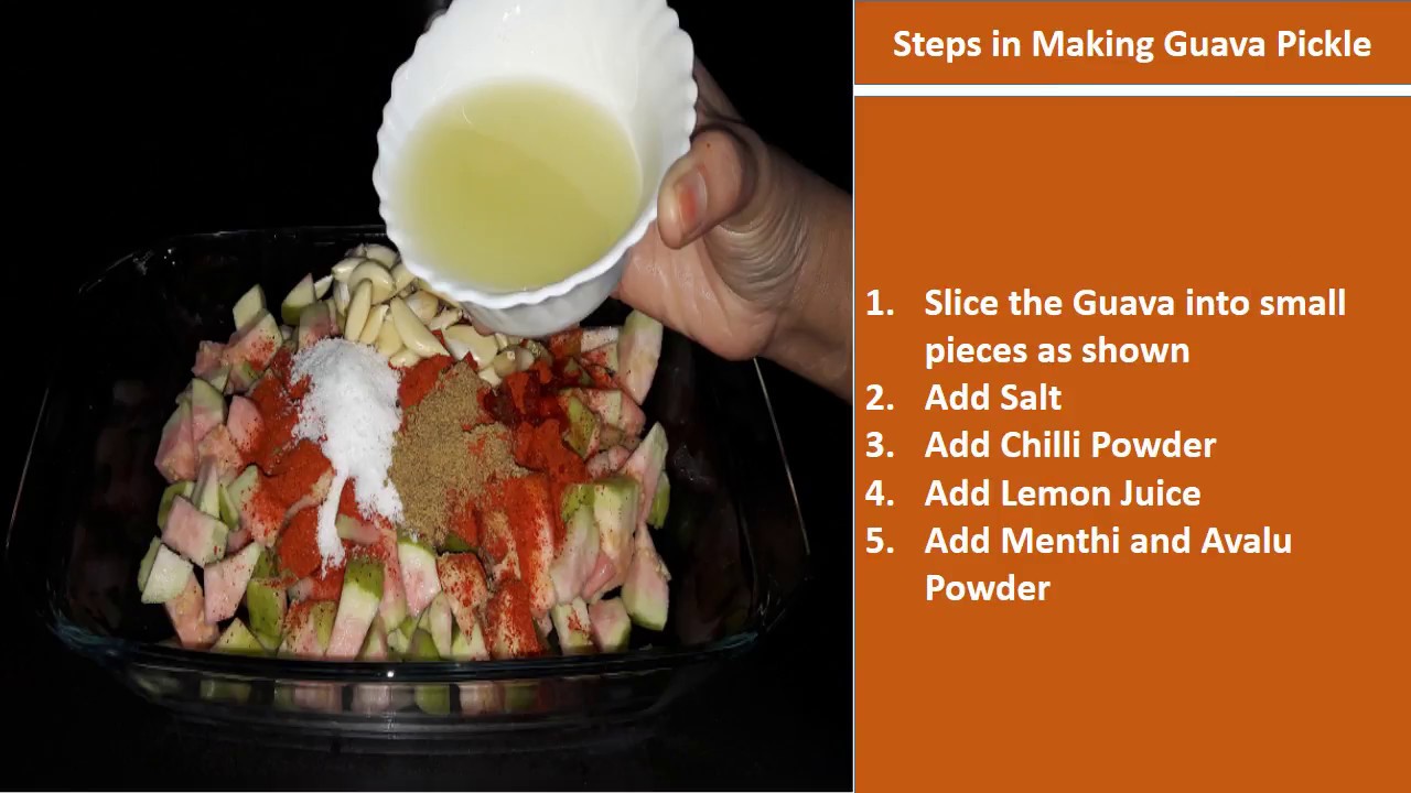 Guava Pickle Making - YouTube