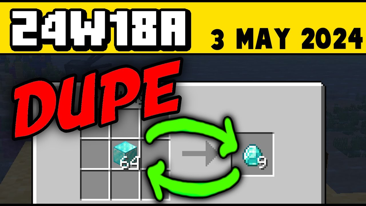 Infinite Dupe Glitch added in Minecraft! - YouTube