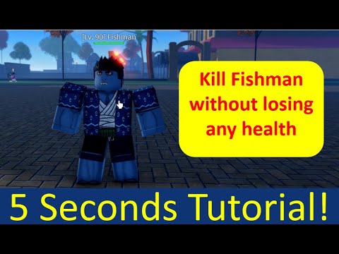 How to kill Level 90 Fishman in Project New World (Roblox game) without ...