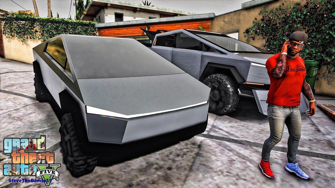 Millionaire's Cybertruck in GTA 5| Let's Go to Work| GTA 5 Mods| 4K ...