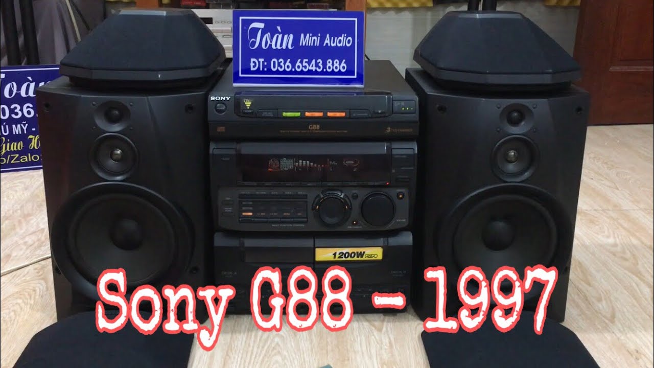 Dàn Trung Sony G88 Giá 2.9 - 1997 mà còn đẹp quá - CD Tiếng hát Thúy Hà ...