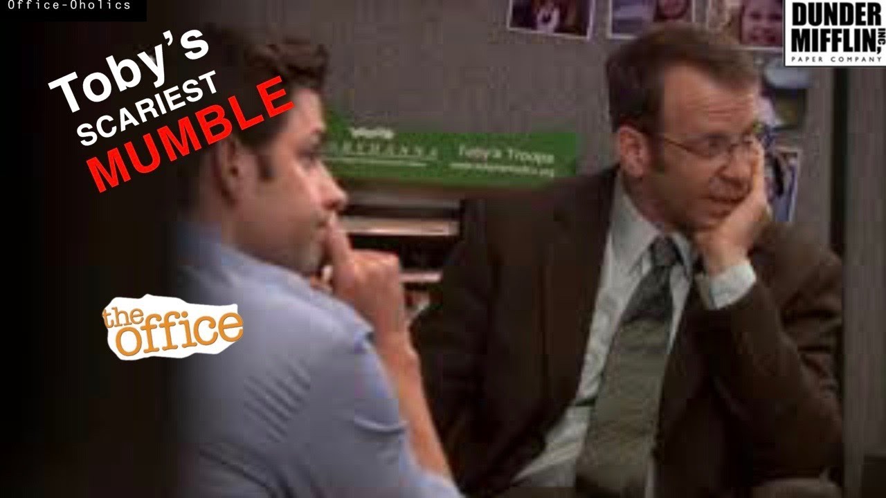 Toby's SCARIEST MUMBLE--SCRANTON STRANGLER? - YouTube