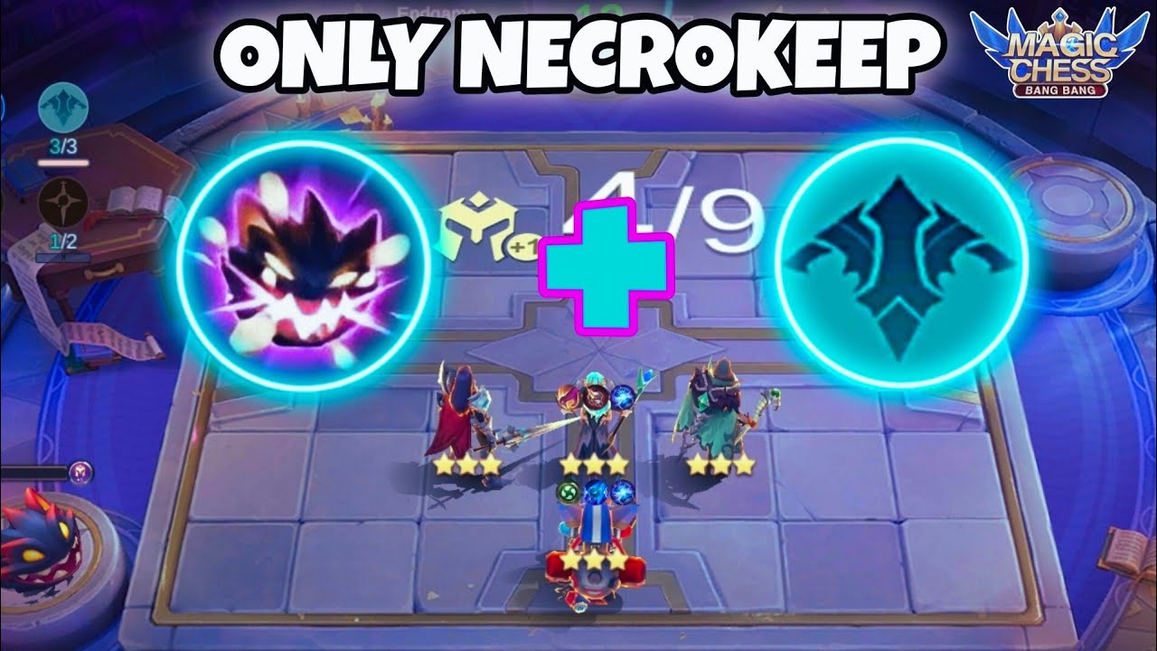 COMMANDER THARZ SKILL 3 - ONLY NECROKEEP COMBO MAGIC CHESS - YouTube