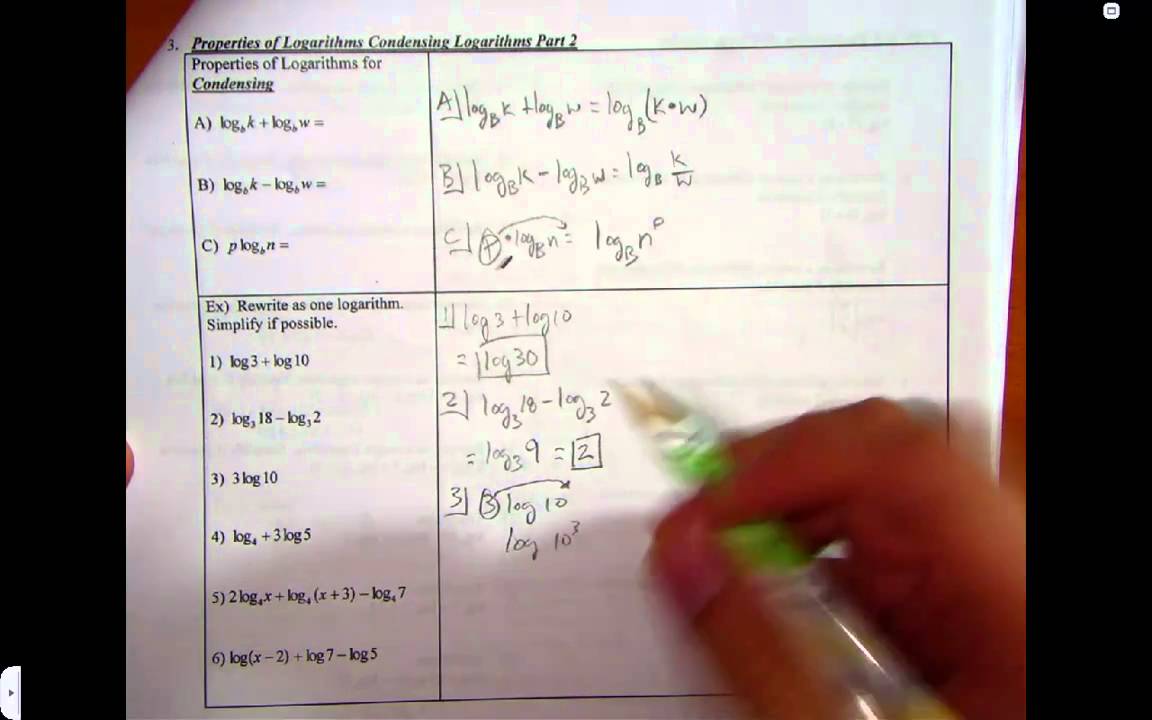 Notes 5 5 Condensing Part 2 - YouTube
