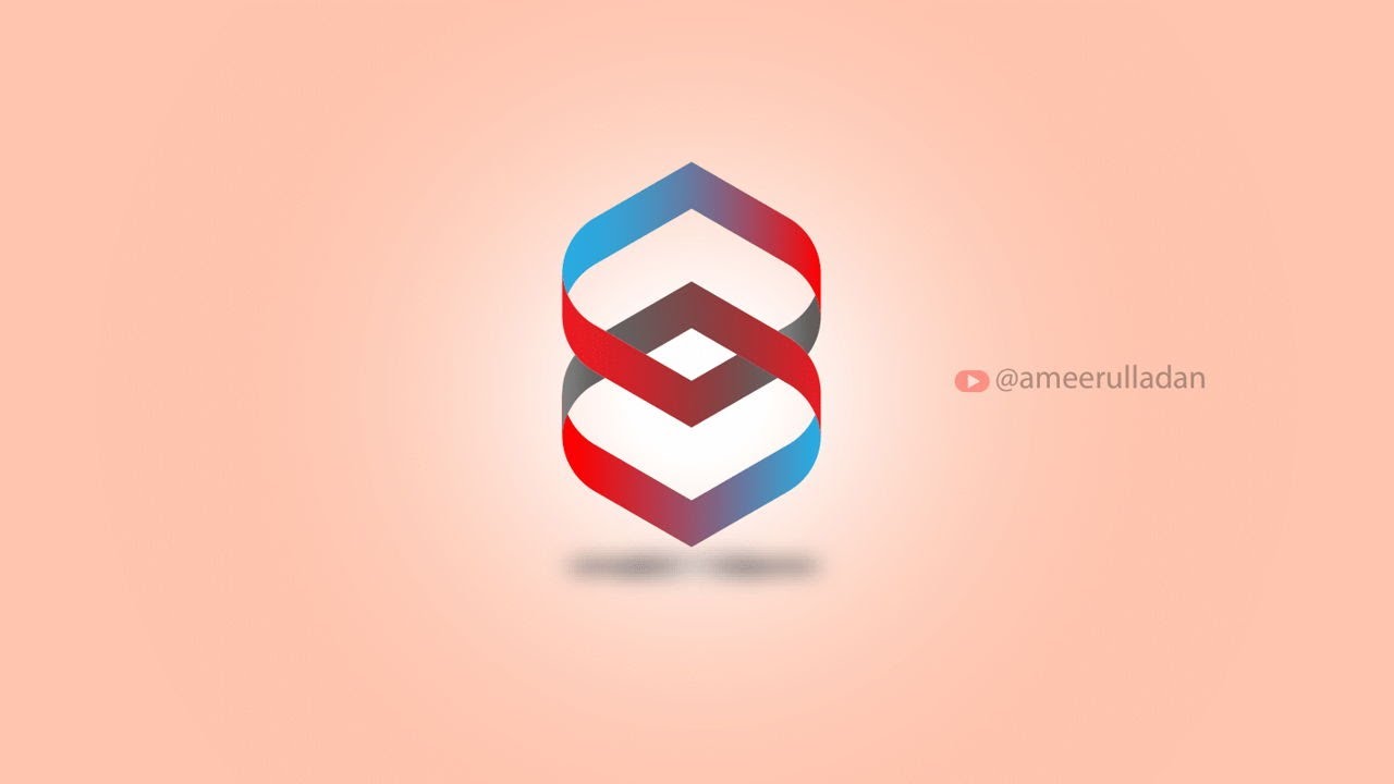 Illustrator Cross Ribbon Logo Design Tutorial | Logo Design Illustrator ...