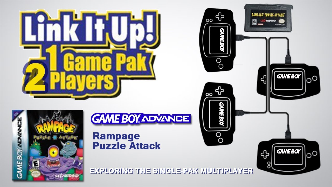 GBA Single-Pak Link - Rampage Puzzle Attack (a forgotten spin-off ...