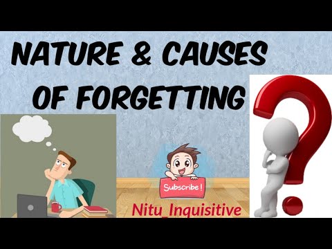 #Nature And Causes Of #Forgetting || Psychology Class 11 || NCERT /# ...