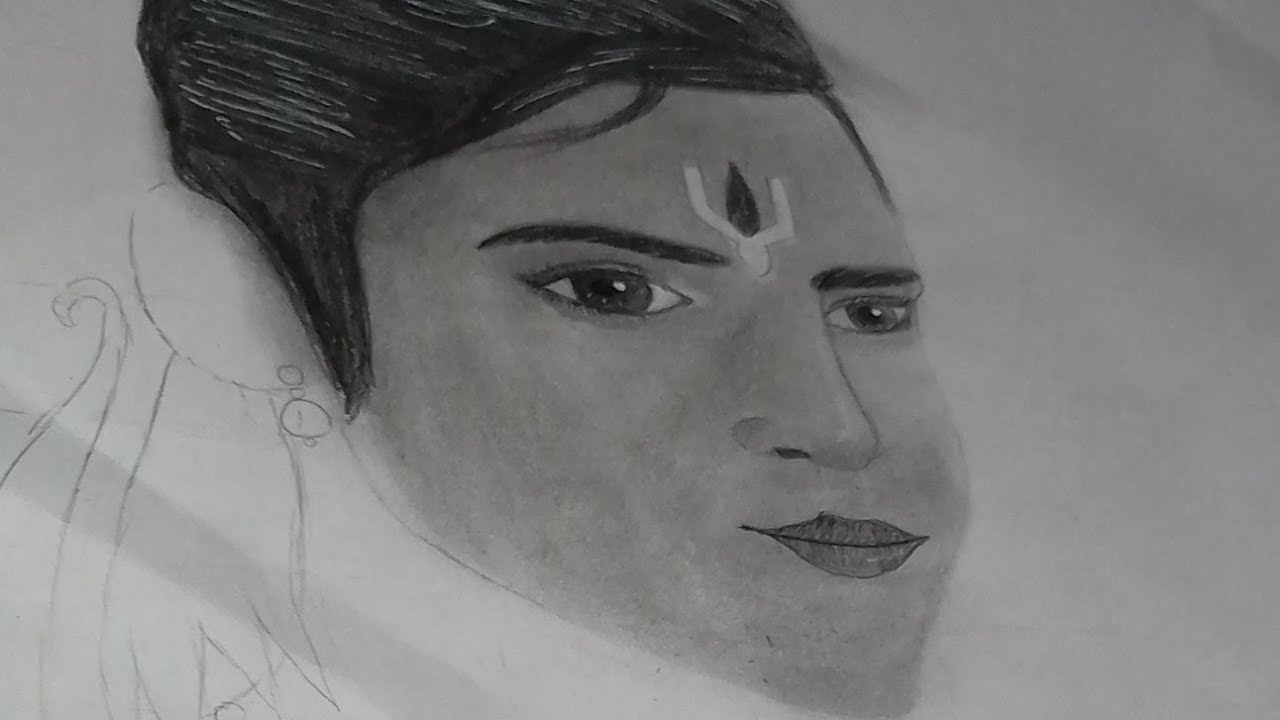 shri ram sketch drawing||shri ram sketch tutorial@letsdrawwithraj111 ...