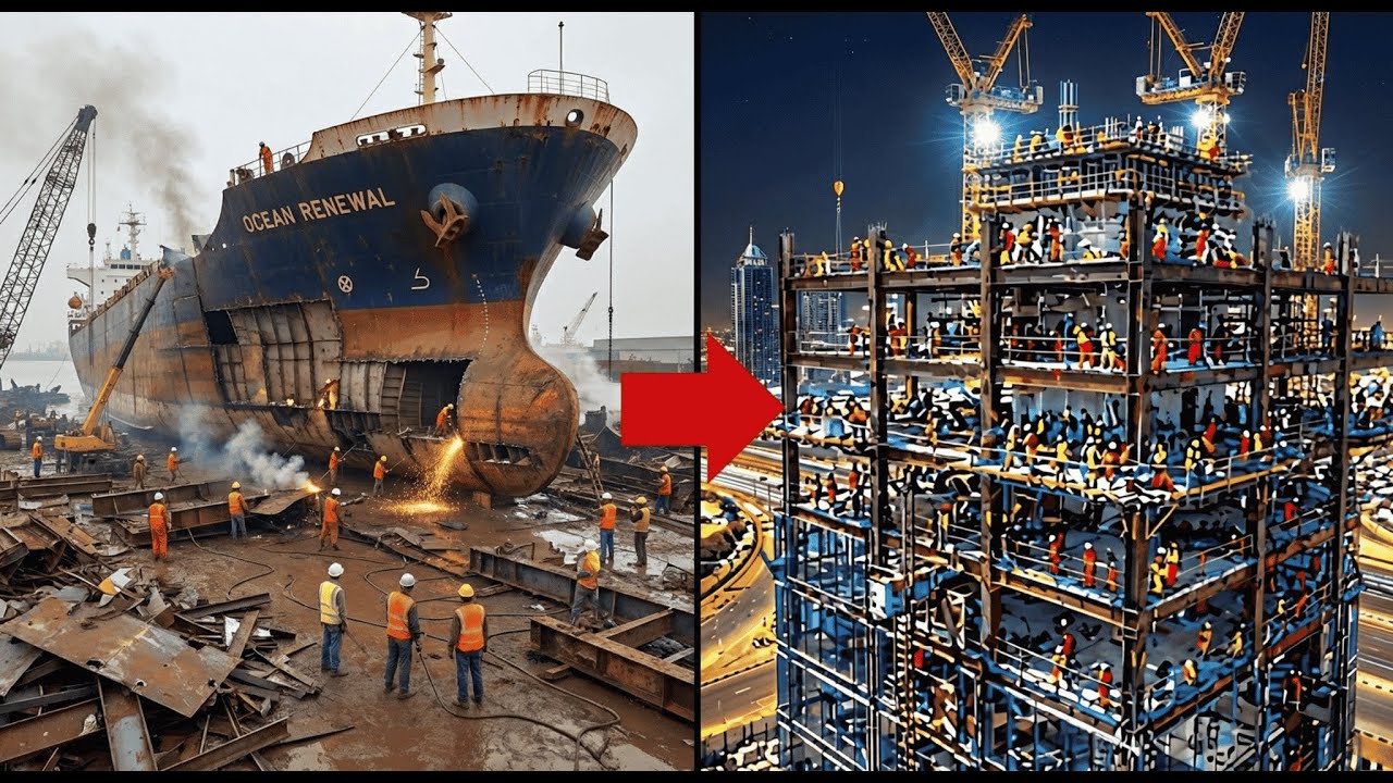 Inside the Old Ship Wreck Recycling Factory — Turning Scrap into ...