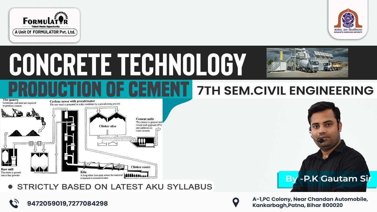 Production of Cement #Concrete Technology #7th #semester #civil # ...
