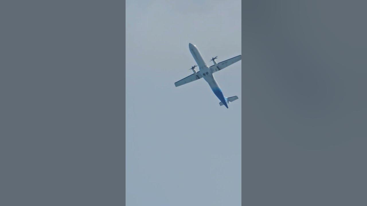 Maldivian ATR-72 8Q-IAY [VERY LOW] take off - YouTube