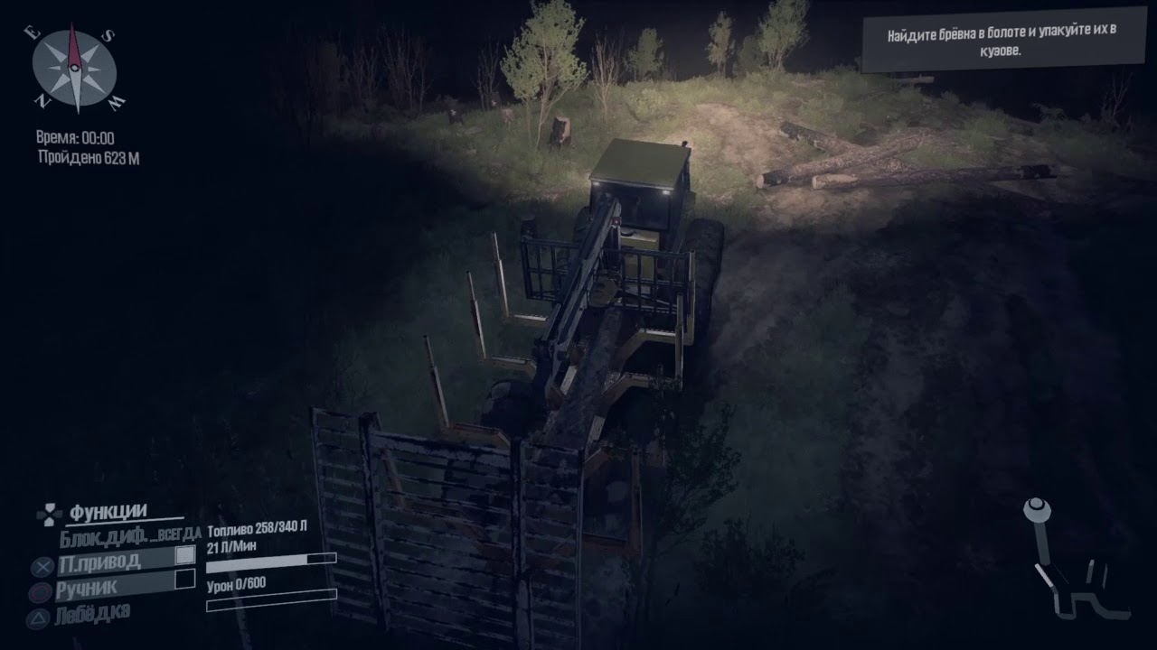 SpinTires:MudRunner(PS4) - Испытание "Оператор Крана 2"(Challenges ...