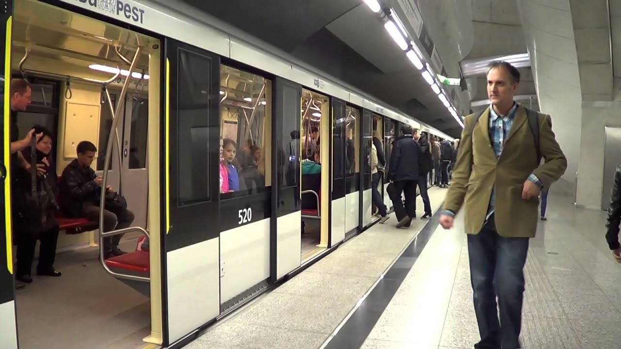 Budapest M4 Metro ( 4-es metró ): Kálvin tér [1080p] - YouTube