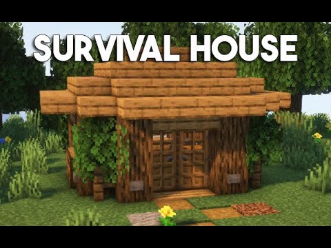 Small Oak Survival House | Tutorial Minecraft 🏡 - YouTube