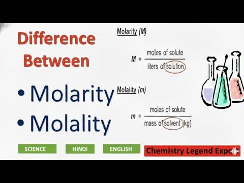 Molarity| Molality| Difference between Molarity and Molality| Chemistry ...