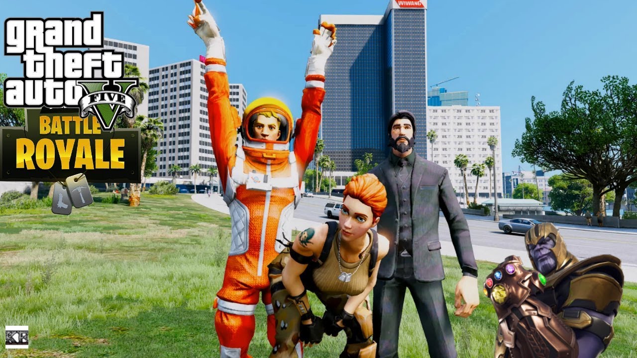 GTA 5 FORTNITE REAL LIFE MOD w/AVENGERS INFINITY WAR MOD THANOS -GTA 5 ...