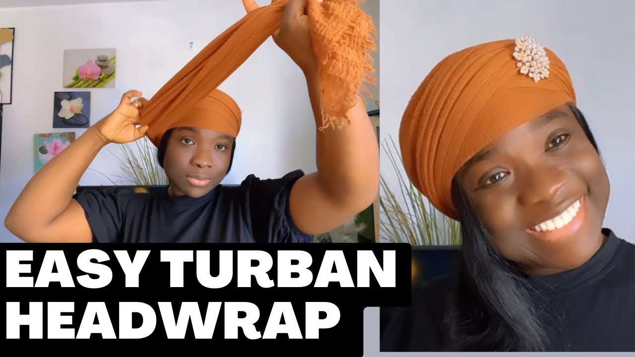 QUICK & EASY TURBAN HEADWRAP TUTORIAL 🔥🔥/ Short Hair/ Braids/ Locs - YouTube