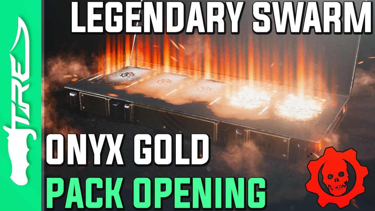 LEGENDARY ONYX GOLD SWARM! - Gears of War 4 Gear Packs Opening - 11 ...