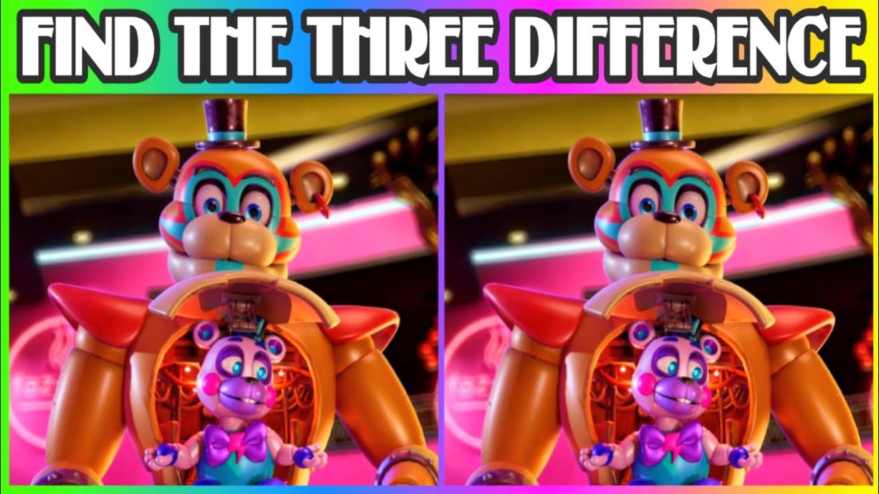 FNAF SPOT DIFFERENCE #Puzzle 38 | FIND THE 3 FNAF DIFFERENCE | Spot The ...