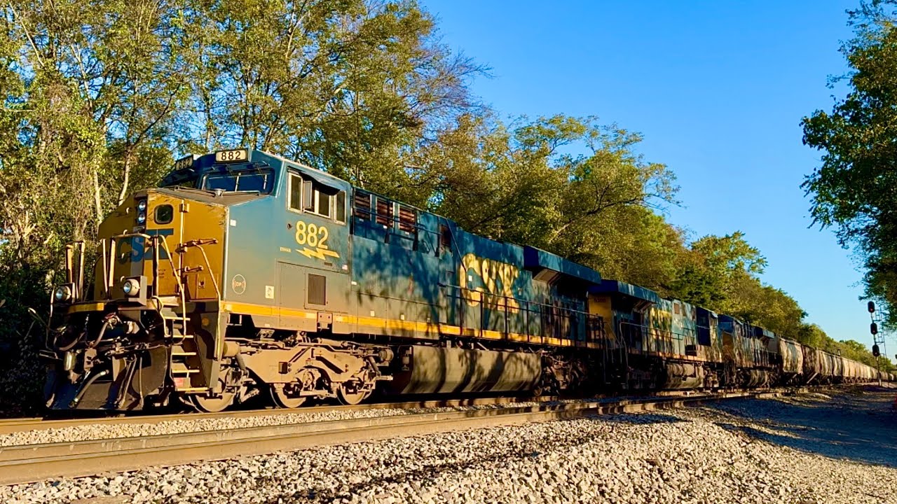 CSX, G315, Southbound, Grain Loads, Madison, TN, 10/18/2024 - YouTube