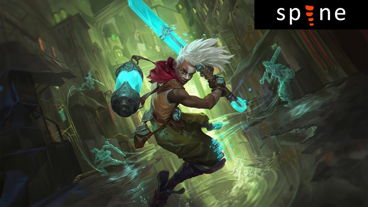 Ekko Splash Art | UncleThanh | 2D Spine Animation - YouTube