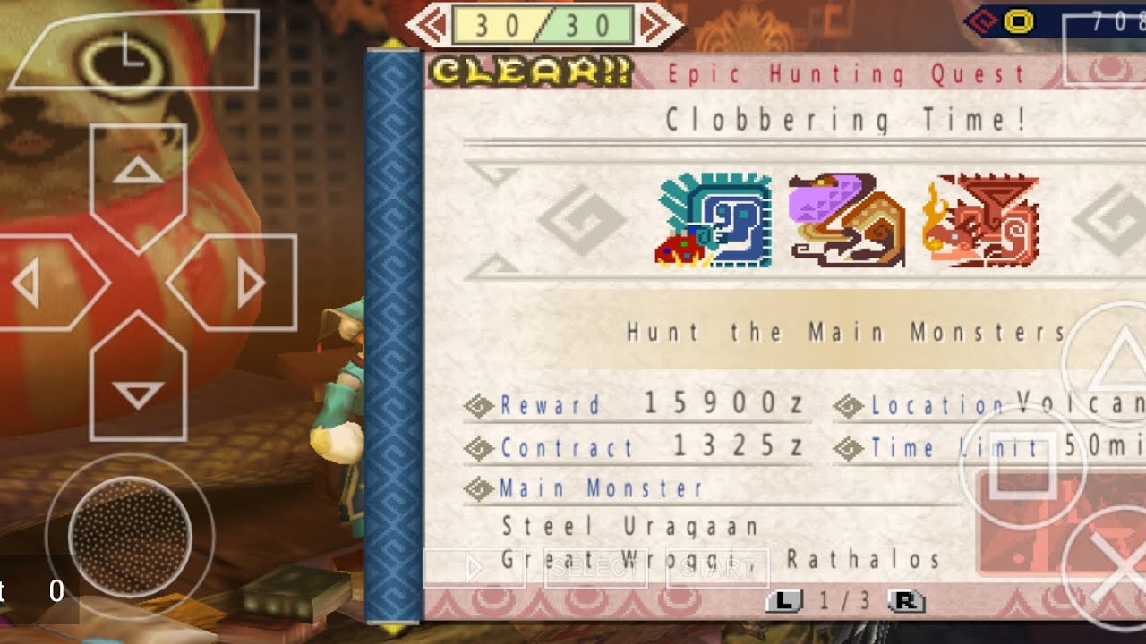 MH3RD PORTABLE Hr 5 Hunt starts multiplayer - YouTube