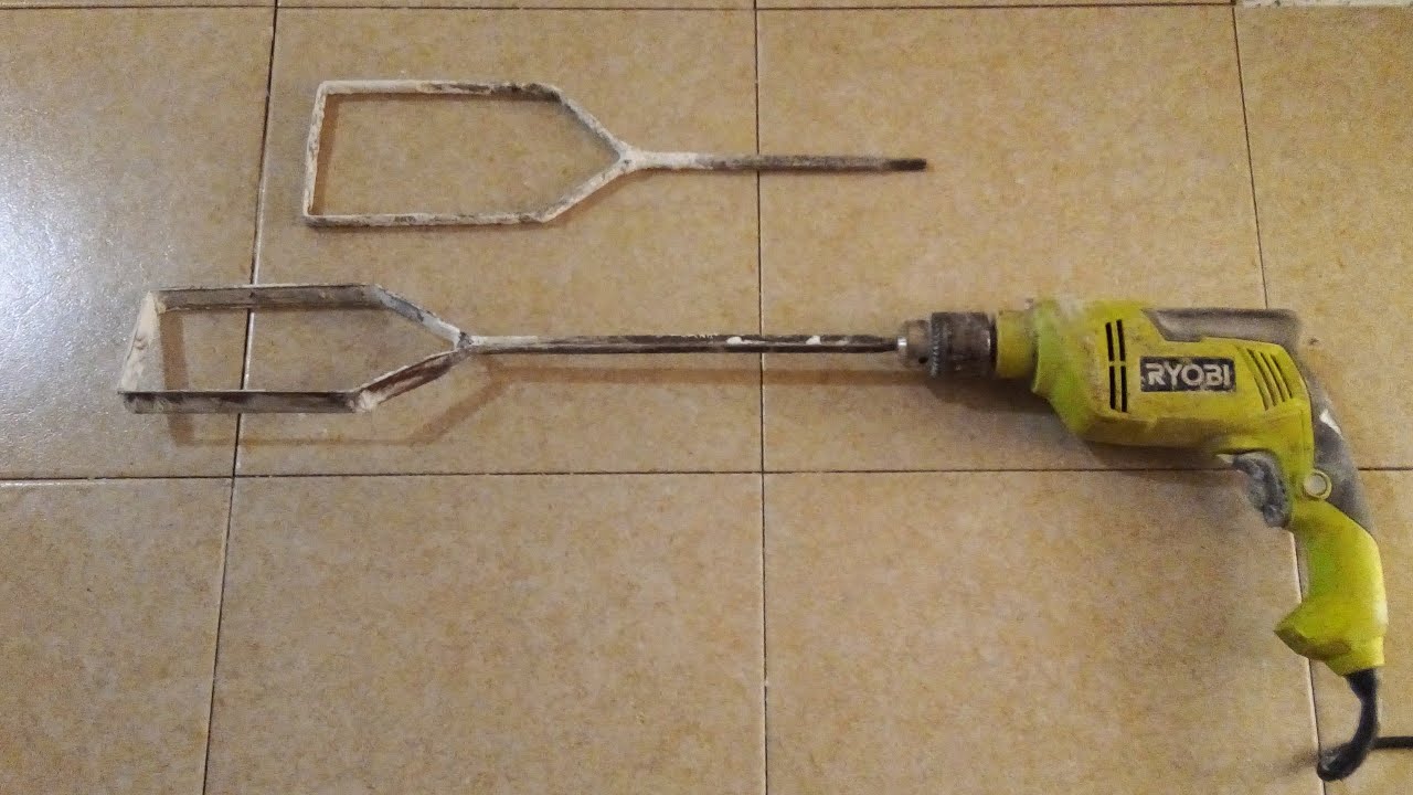 como hacer un batidor para taladro, crest y estuco. - YouTube