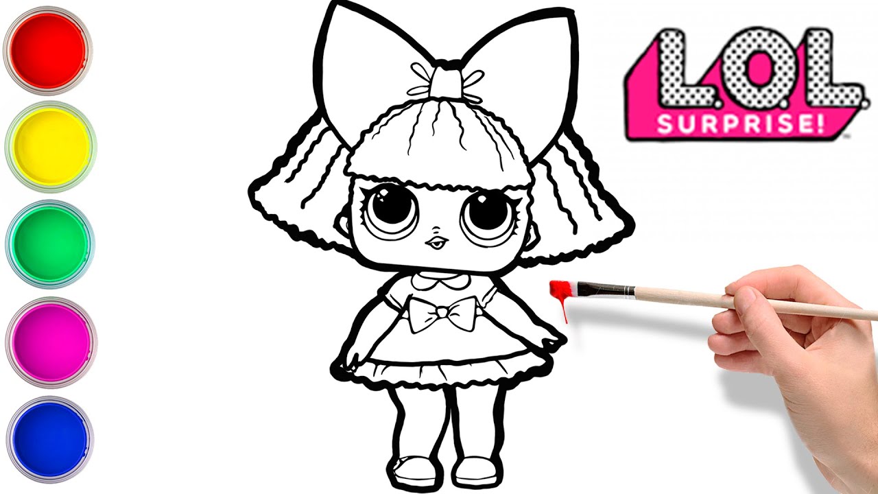 Colorful Creations: Painting and Coloring LOL Doll Glitter Queen - YouTube