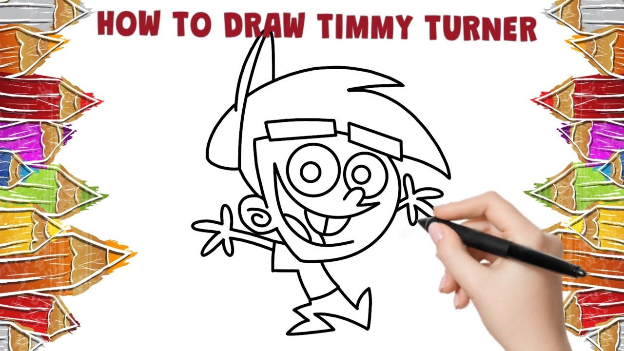 Learn How to Draw Timmy Turner from The Fairly OddParents: Easy Step-by ...