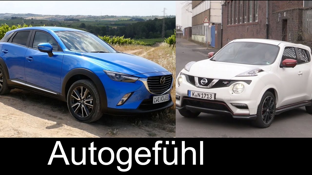 Best small SUV comparison test review Mazda CX-3 vs Nissan Juke ...