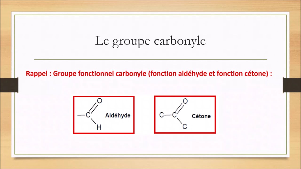 Les molécules organiques #7 : Nomenclature des dérivés carbonylés ...