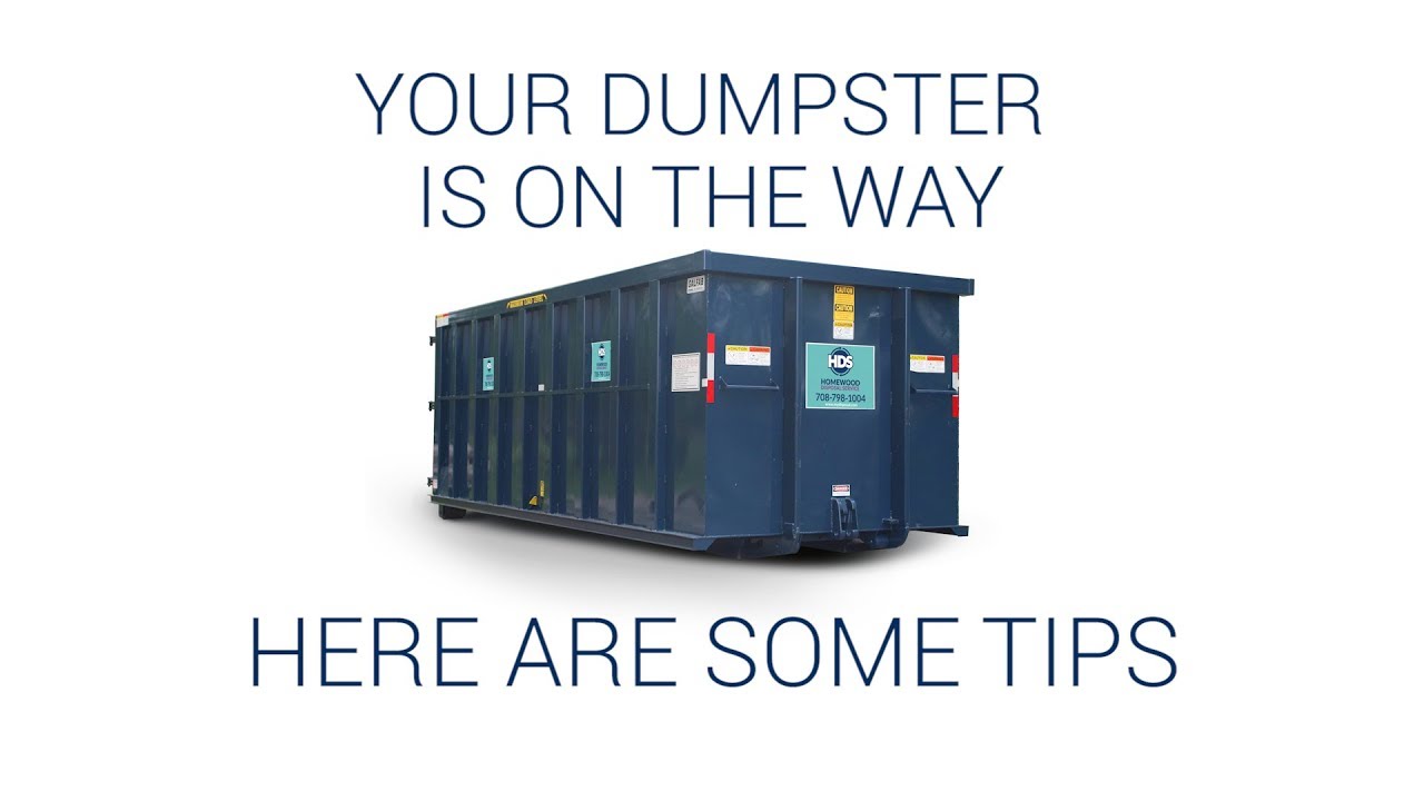 How to Prepare for Your Dumpster Delivery - YouTube