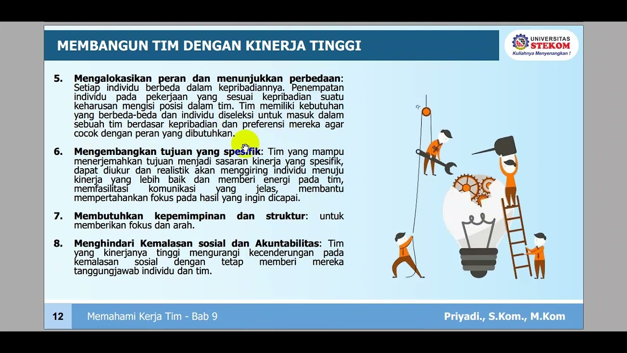 252 Perilaku Organisasi #9 Kinerja tim - YouTube