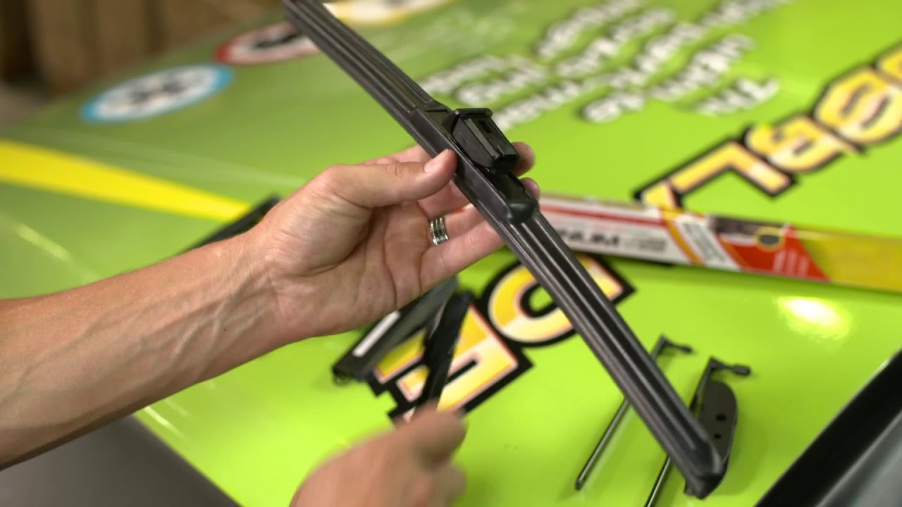 Scrubblade Small and Large Top lock Wiper Arm - YouTube